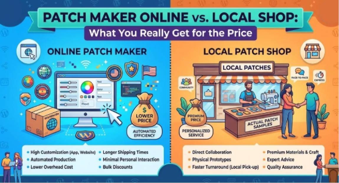 Patch Maker Online vs. Local Shop: What You Really Get for the Price ...